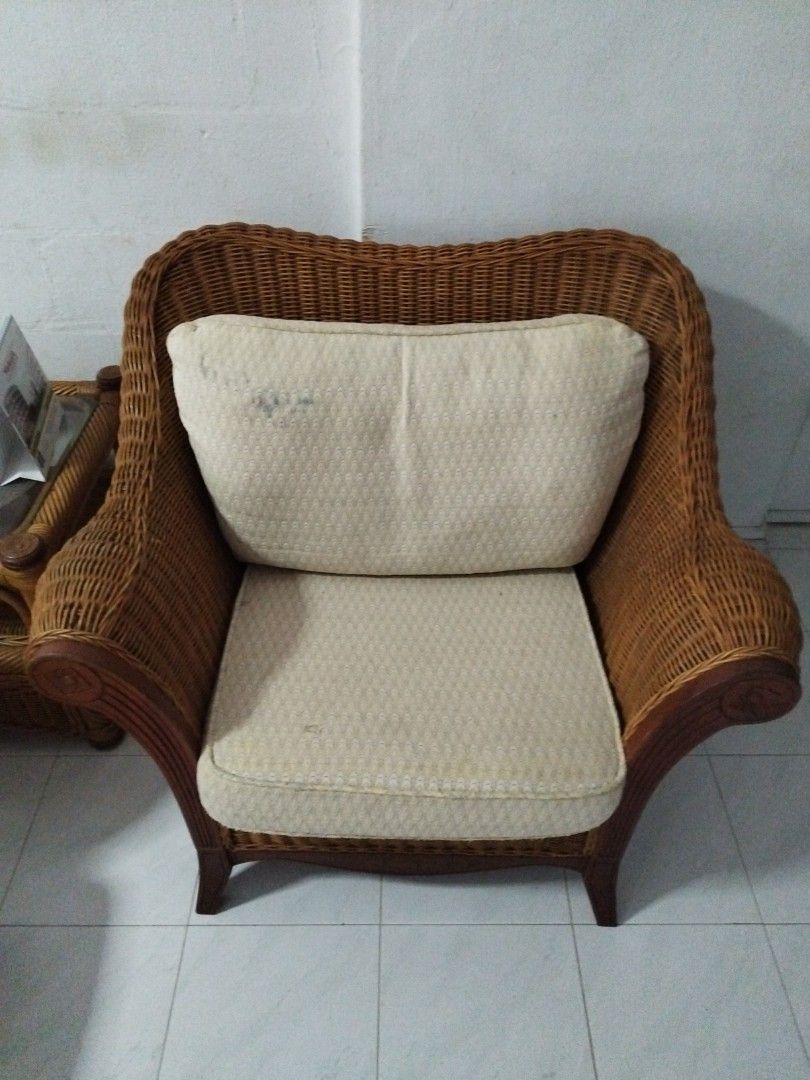 Rotan Sofa, Furniture & Home Living, Furniture, Sofas on Carousell