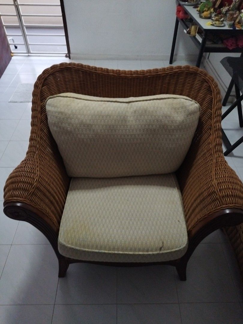 Rotan Sofa, Furniture & Home Living, Furniture, Sofas on Carousell