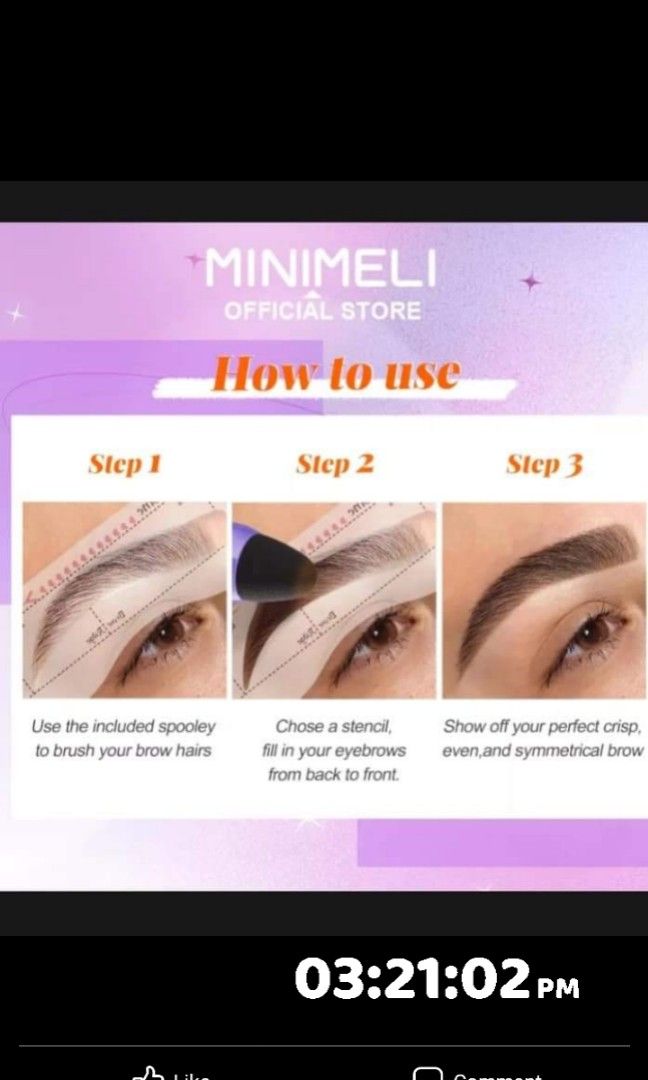 SACE lady minimeli eyebrow stamp, Beauty & Personal Care, Face, Makeup ...