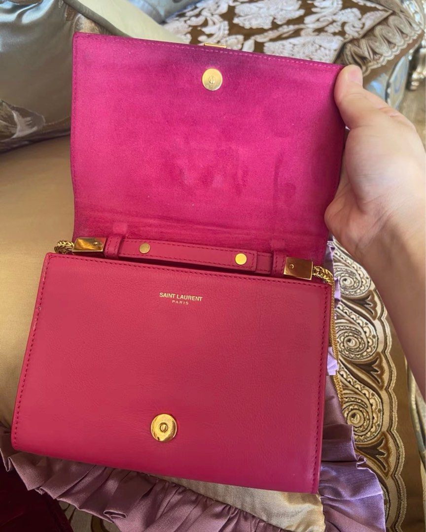 saint laurent ysl woc rose red pink, Women's Fashion, Bags & Wallets ...