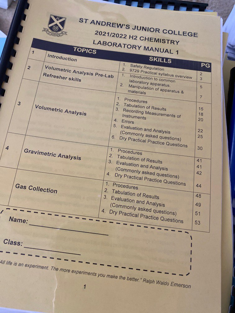SAJC H2 Chemistry lecture notes, Hobbies & Toys, Books & Magazines ...