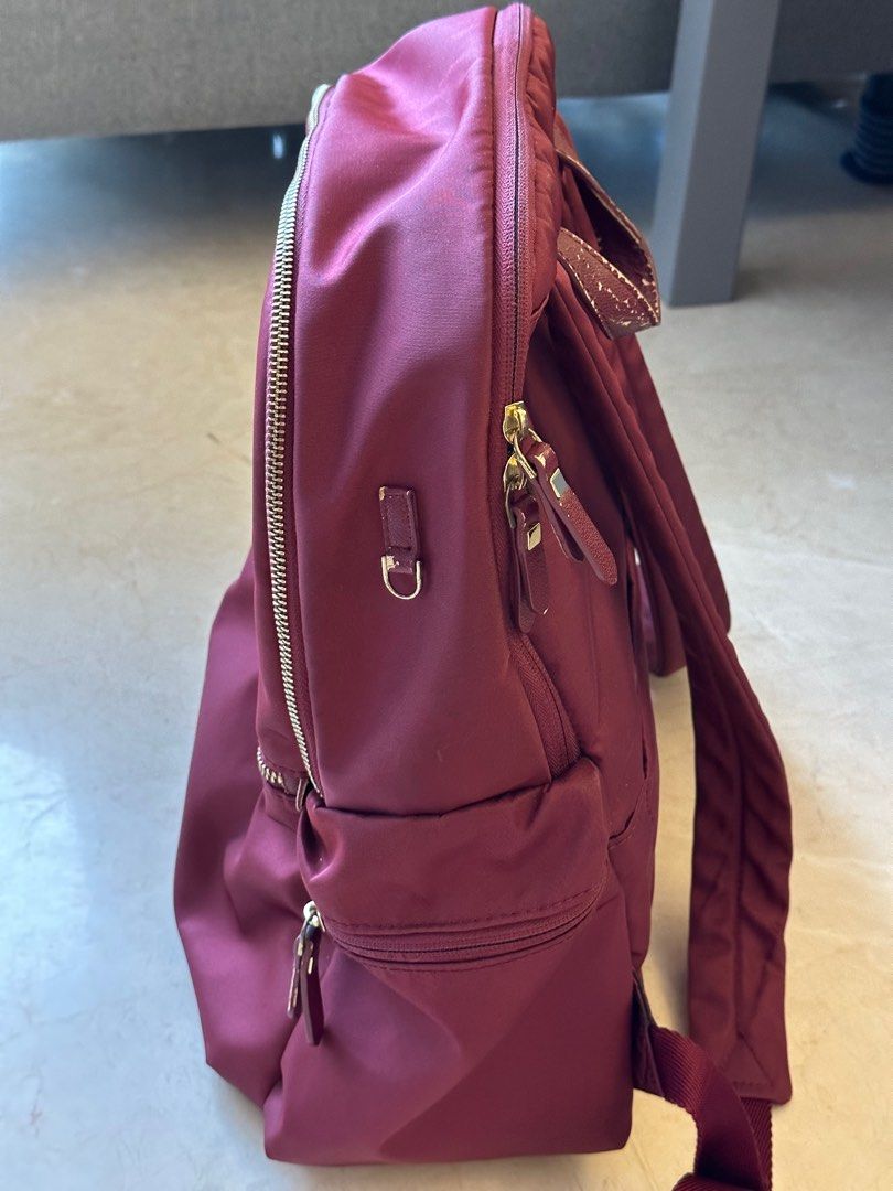 Samsonite Maroon Backpack, Women's Fashion, Bags & Wallets, Backpacks on Carousell
