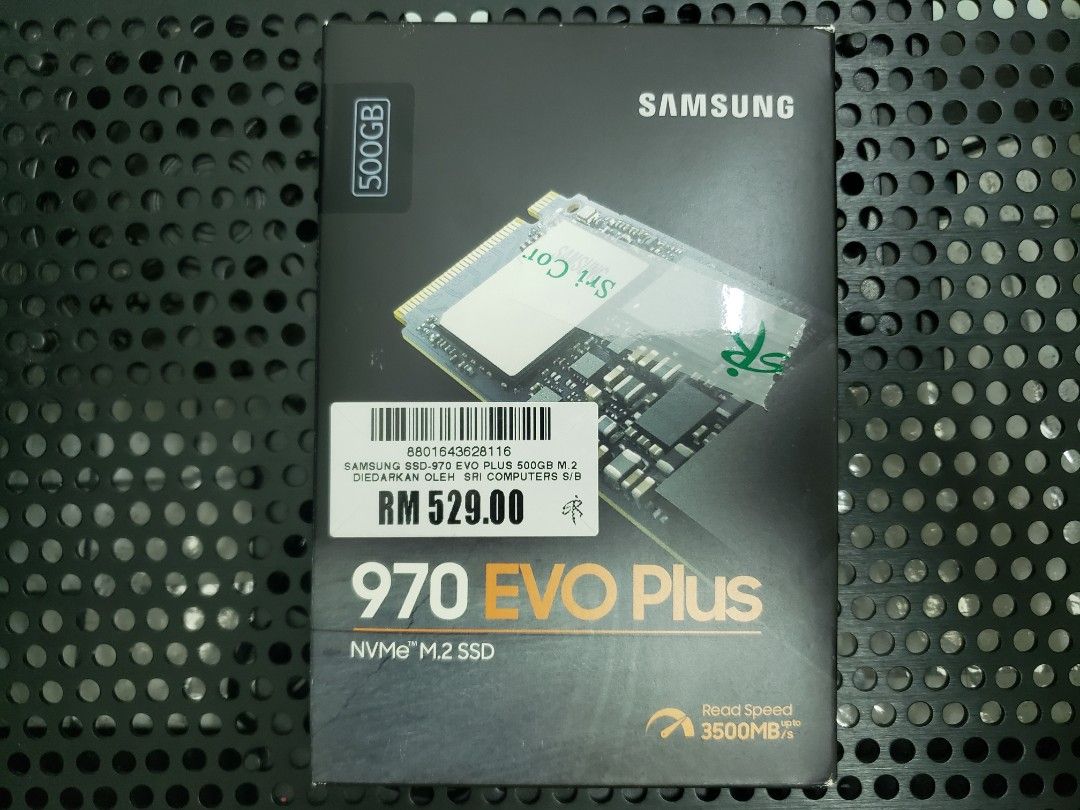 Samsung 970 Evo Plus 500GB PCIE NVMe V-NAND SSD, Computers & Tech ...