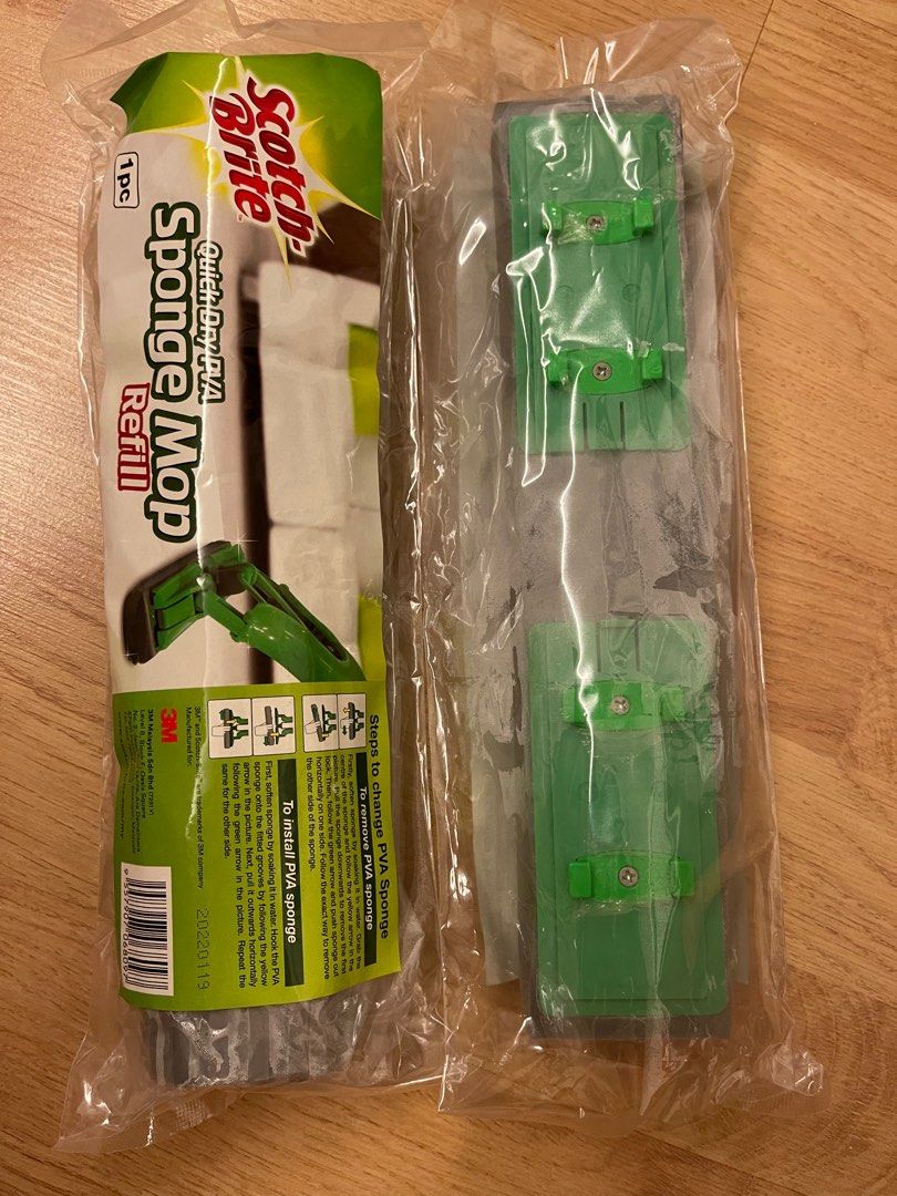 Scotch Brite 3M Sponge Mob Refill, Furniture & Home Living, Cleaning ...