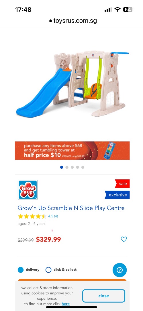 Scramble N Slide Play Centre, Babies & Kids, Infant Playtime on Carousell