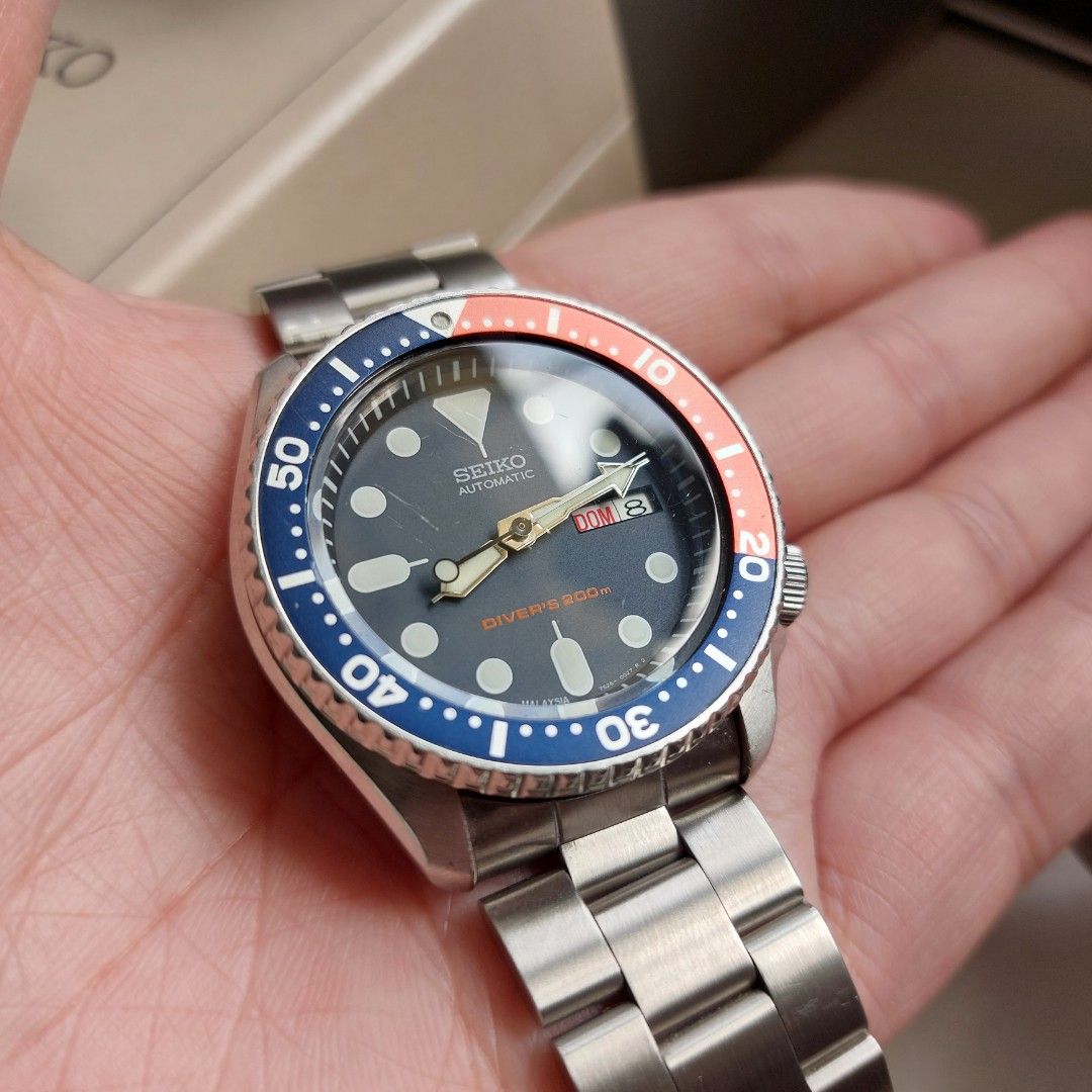 Seiko SKX175 Malaysia Dial 7S26-0028 200 Meters Automatic Watch, Men's ...