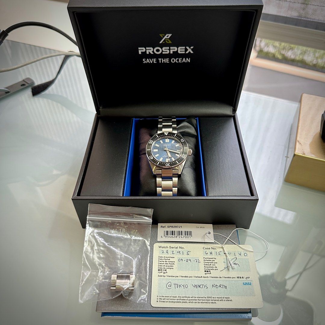 Seiko SPB297 Save the Ocean Glacier series, Men's Fashion, Watches ...