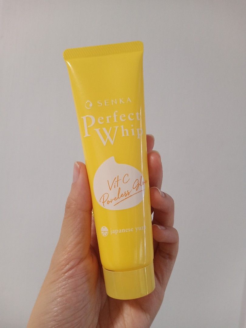 Senka Perfect Whip Vit-C Poreless Glow Cleanser (Yuzu) 50g, Beauty ...