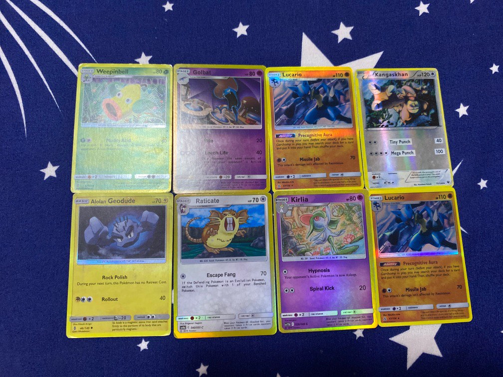 Shiny Basic Cards (8pcs), Hobbies & Toys, Toys & Games on Carousell