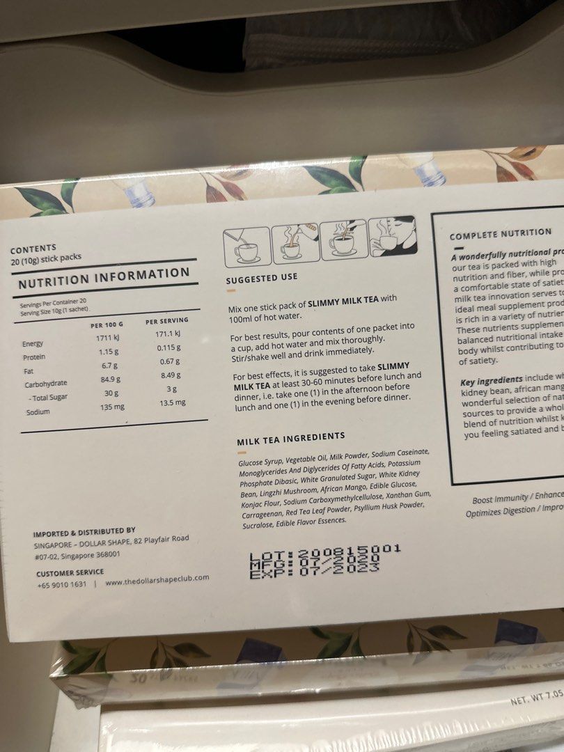 Slimmy Milk tea, Beauty & Personal Care, Bath & Body, Body Care on ...