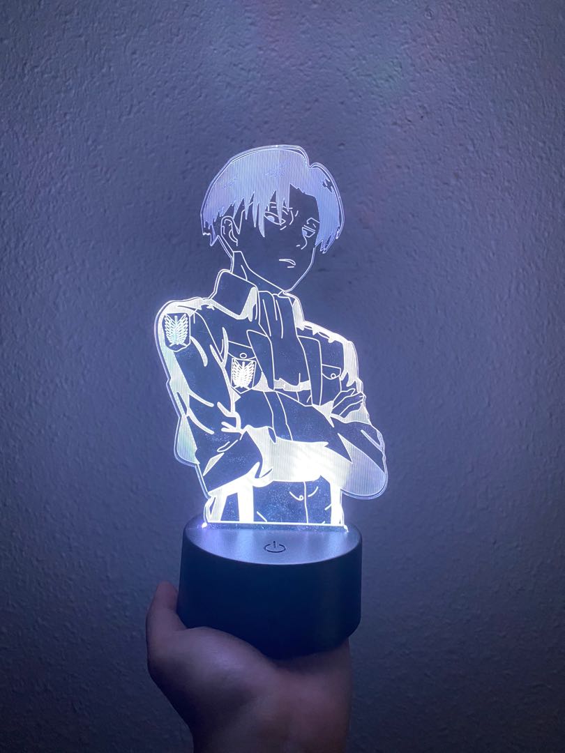 SNK/ AOT Levi LED lamp stand, Hobbies & Toys, Memorabilia ...