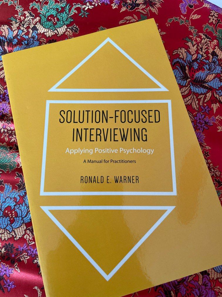 Solution Focused Interviewing Book, Hobbies & Toys, Books & Magazines ...