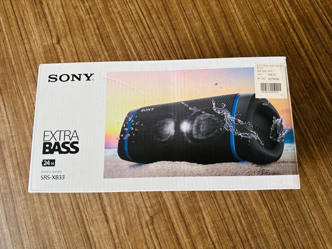 Sony Extra Bass wireless speaker SRS-XB33, Audio, Soundbars, Speakers ...