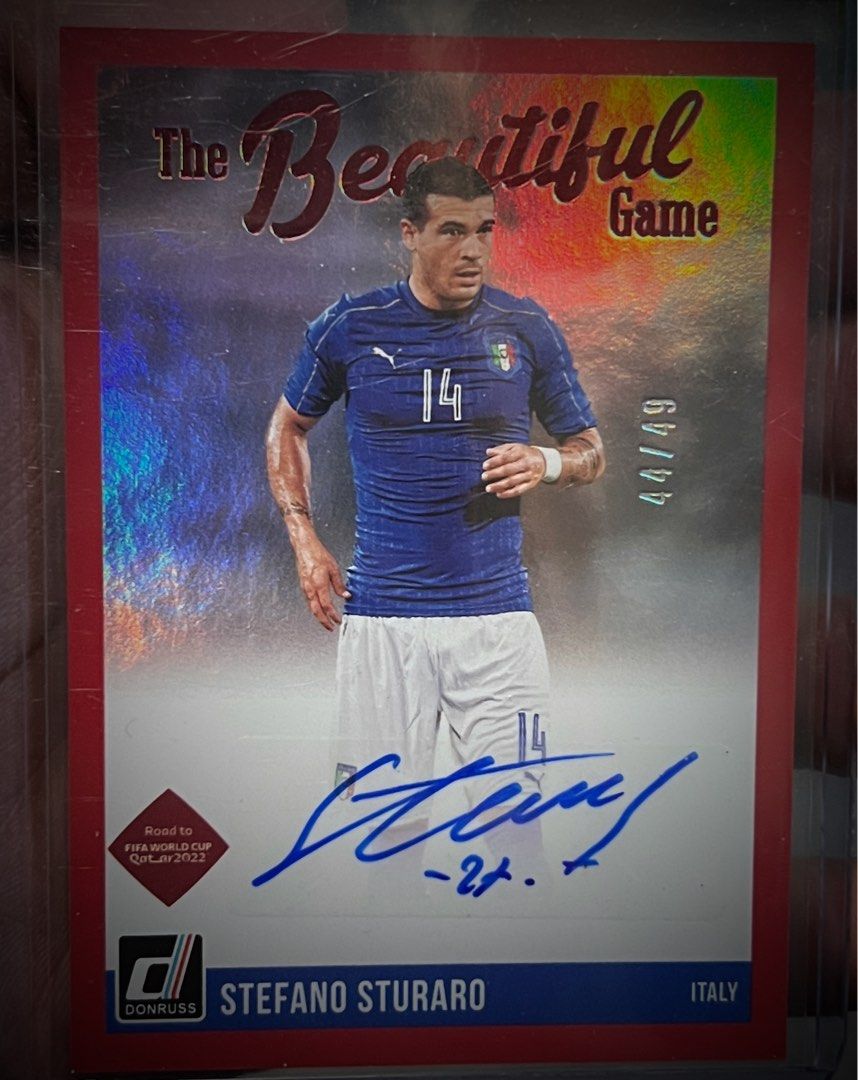 Stefano Sturaro The Beautiful Game red, Hobbies & Toys, Memorabilia ...