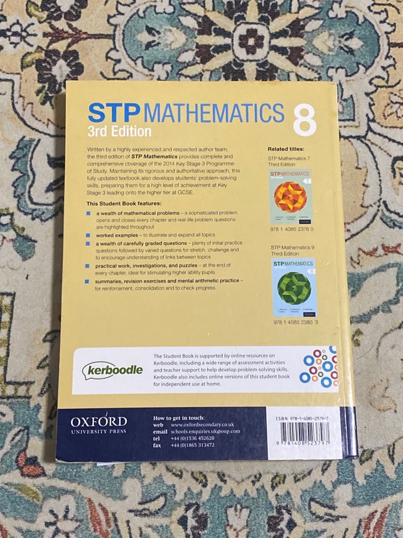 STP Math Textbook, Hobbies & Toys, Books & Magazines, Textbooks on ...