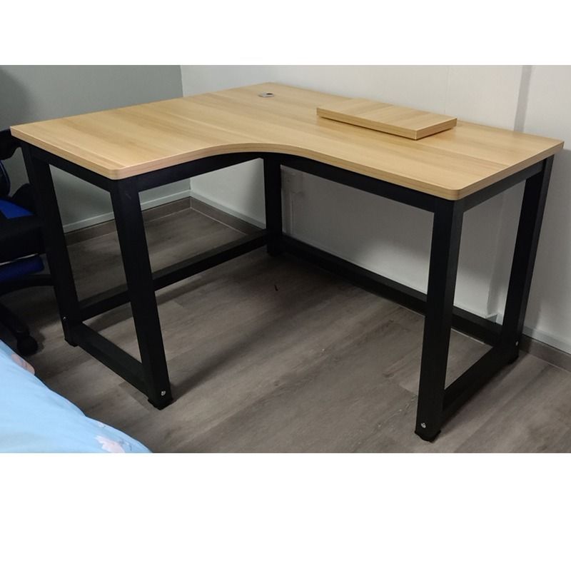 Study table Metal framework Office desk Simple style, Furniture & Home ...