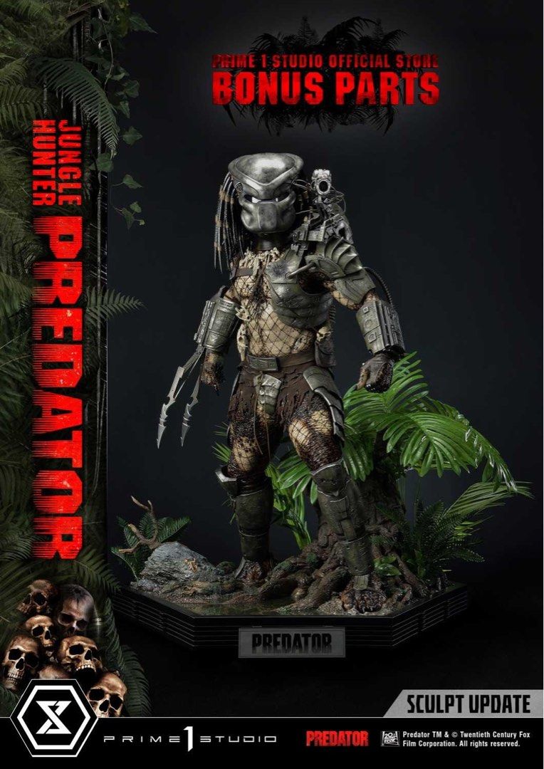 SUPER BUNDLE SET! Prime 1 Studio Jungle Hunter Predator 1:3 Scale ...