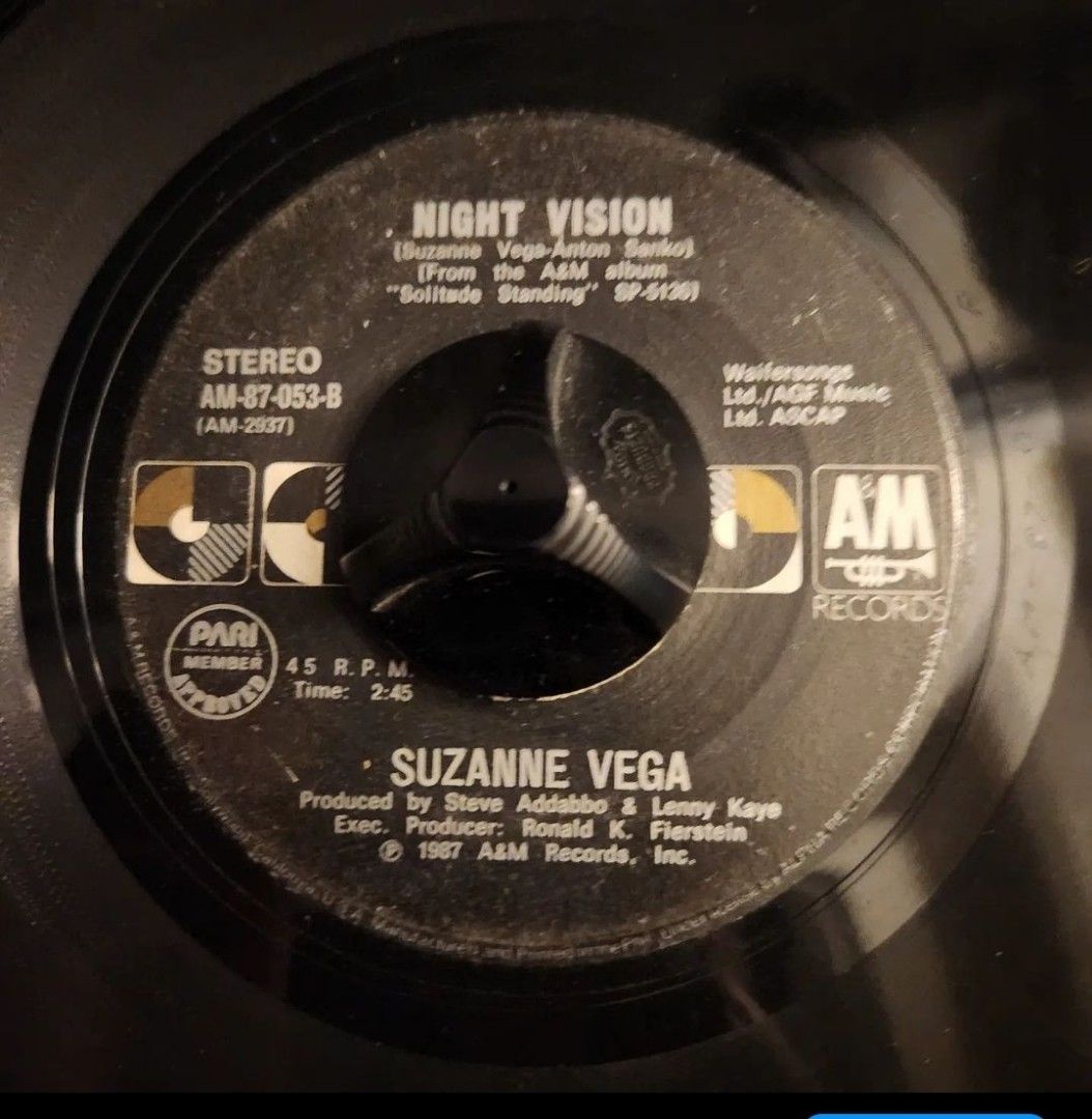 Suzanne Vega - Luka / Night Vision 45RPM, Hobbies & Toys, Music & Media ...