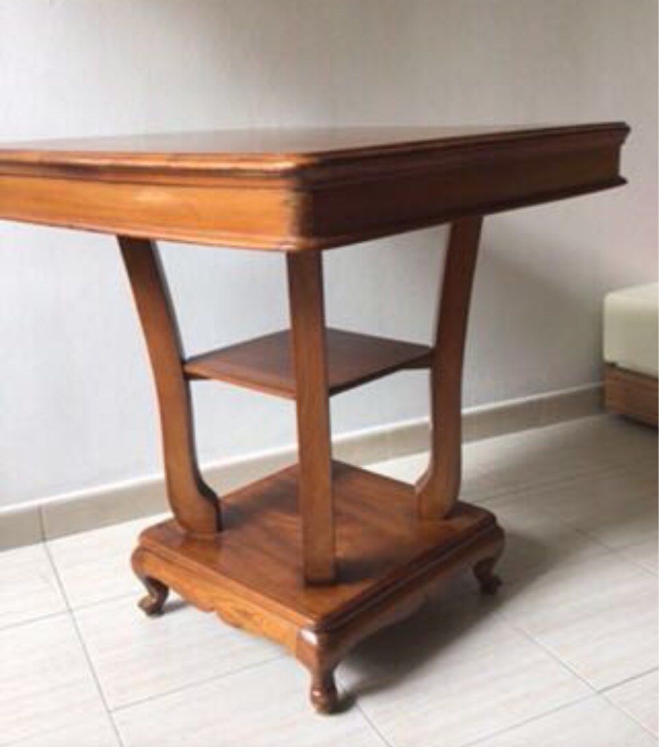 Thai Table Solid Wood, Furniture & Home Living, Furniture, Tables ...