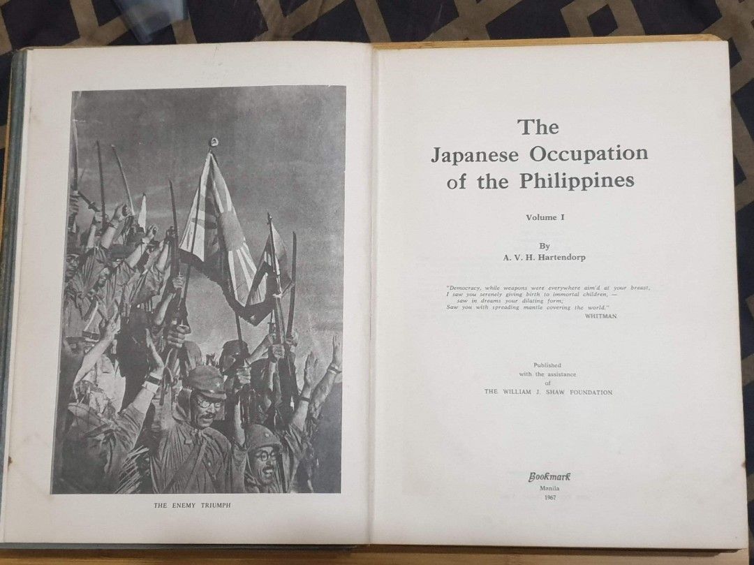 The Japanese Occupation of the Philippines by A. V. H. HARTENDORP Vol ...