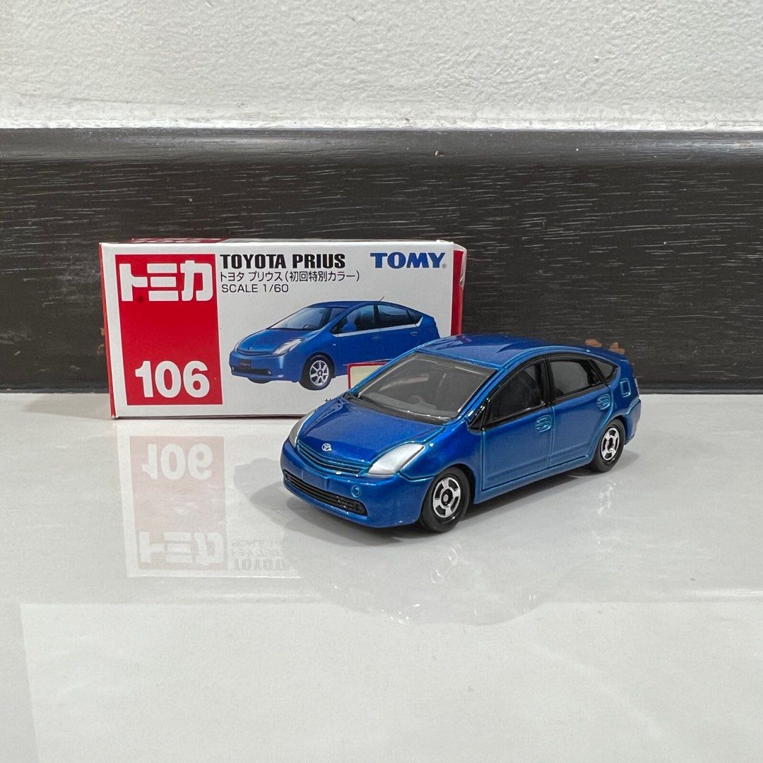 Tomica #106 Toyota Prius (Blue), Hobbies & Toys, Toys & Games on Carousell