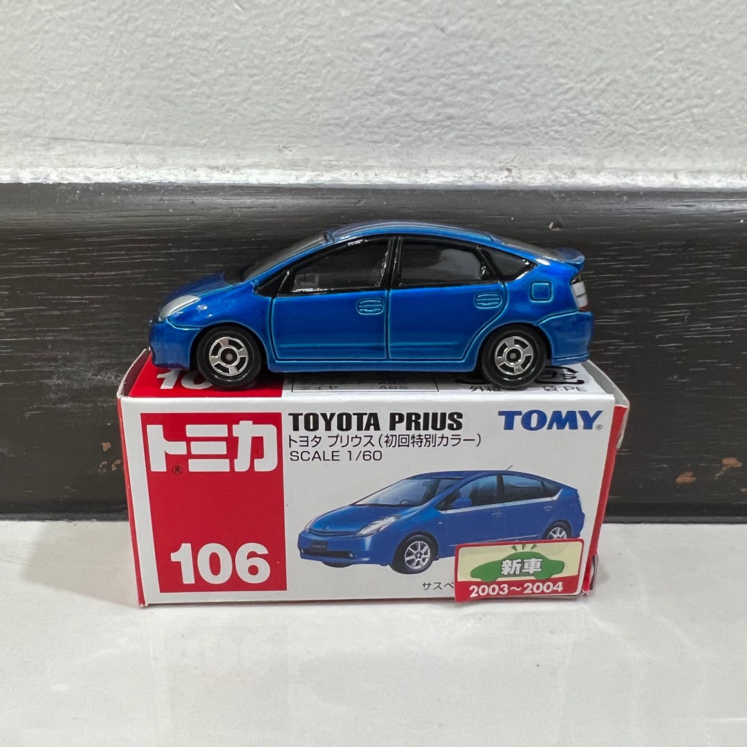 Tomica #106 Toyota Prius (Blue), Hobbies & Toys, Toys & Games on Carousell