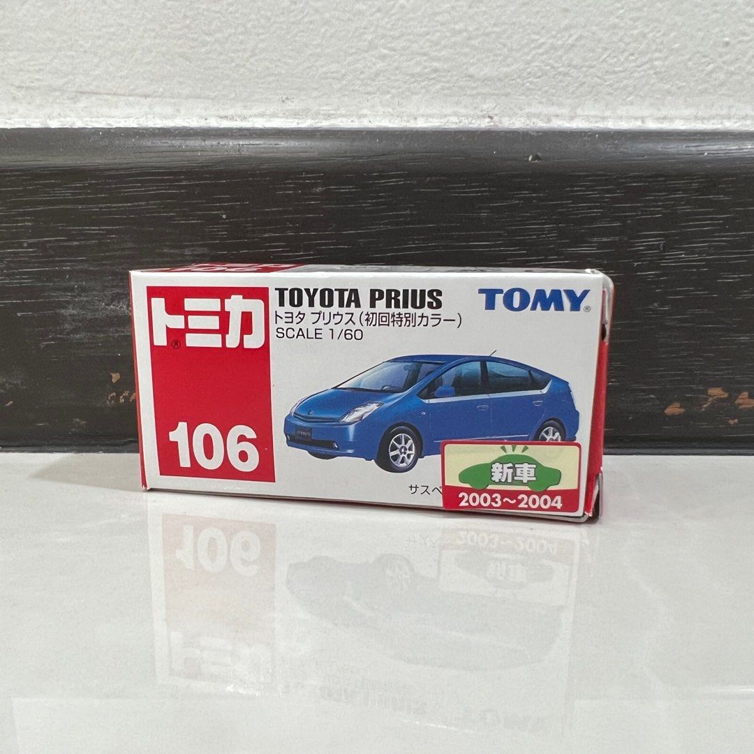 Tomica #106 Toyota Prius (Blue), Hobbies & Toys, Toys & Games on Carousell