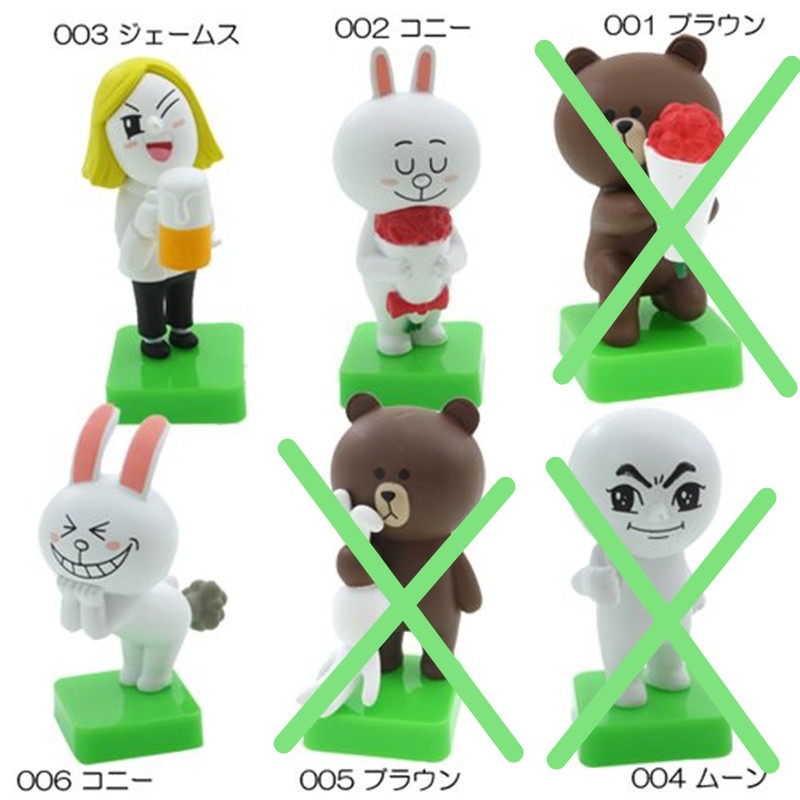 日本Tomy Line Friends Cony James 1.5" Figure 公仔 518708, 興趣及遊戲, 玩具 & 遊戲類 ...