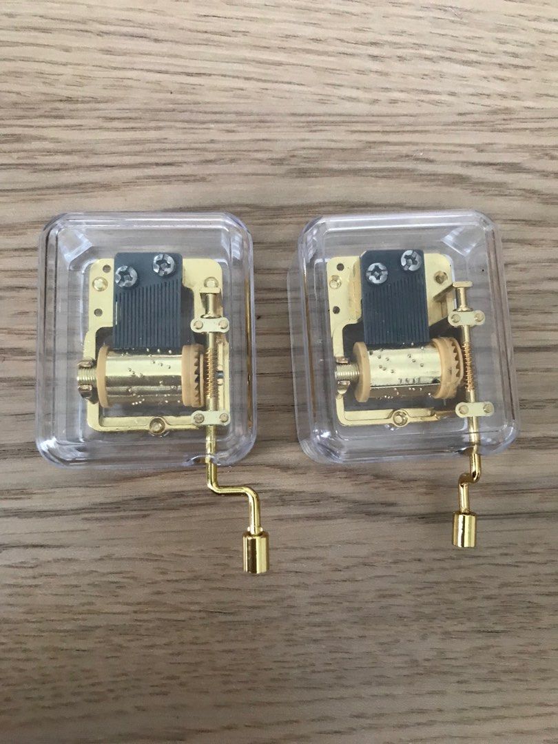 Transparent square music box, Everything Else on Carousell