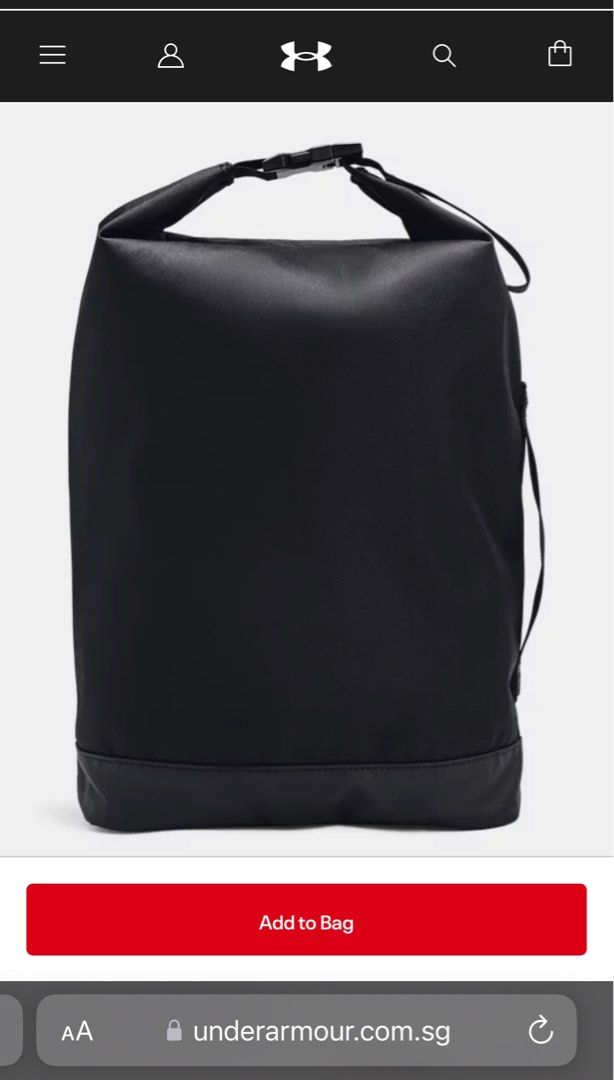 Under Armour Virgin Active UA Contain Shoe Bag, Men's Fashion, Bags ...