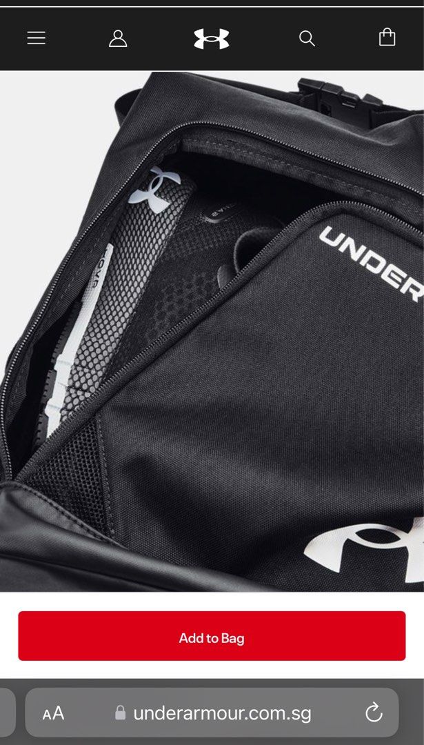 Under Armour Virgin Active UA Contain Shoe Bag, Men's Fashion, Bags ...