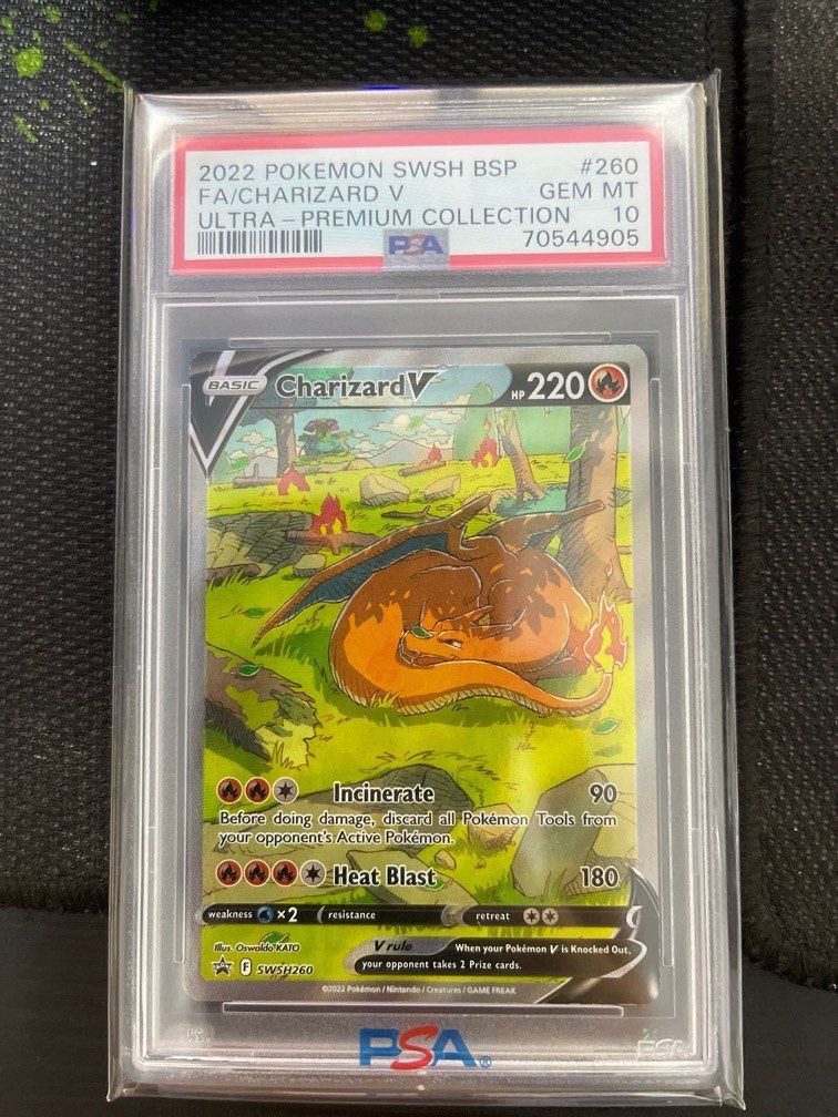 UPC Promo Charizard V, Vmax, Vstar sequential PSA 10 Gem Mint, Hobbies ...