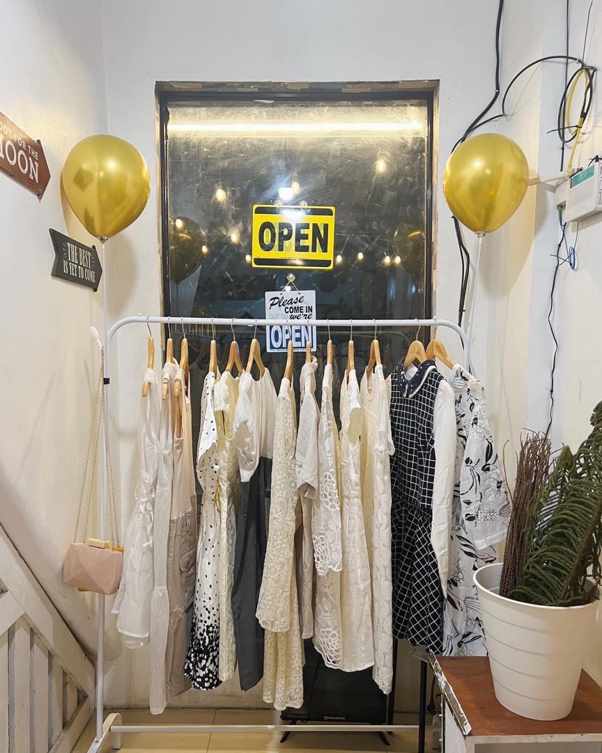 Used Clothes Rack Sampayan White, Furniture & Home Living, Home ...