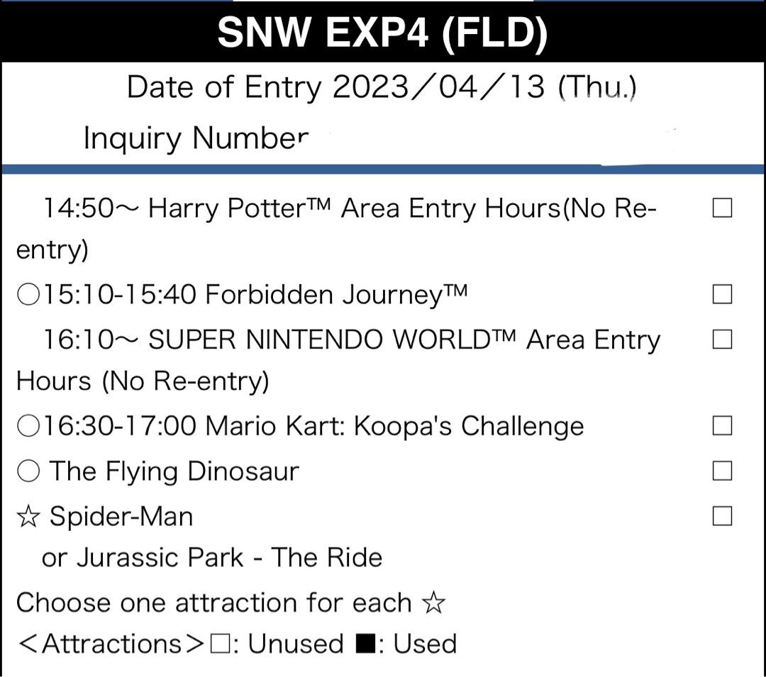 USJ express 4 flying dinosaur April 13 2023, Tickets & Vouchers, Local ...