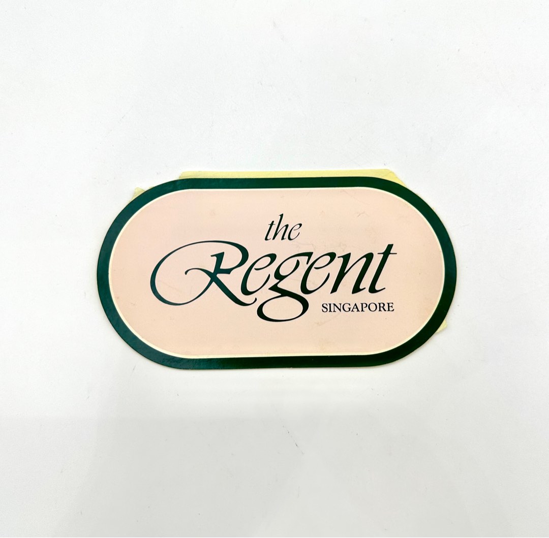 Vintage Hotel Sticker - The Regent - Singapore, 興趣及遊戲, 收藏品及紀念品, 古董收藏 ...