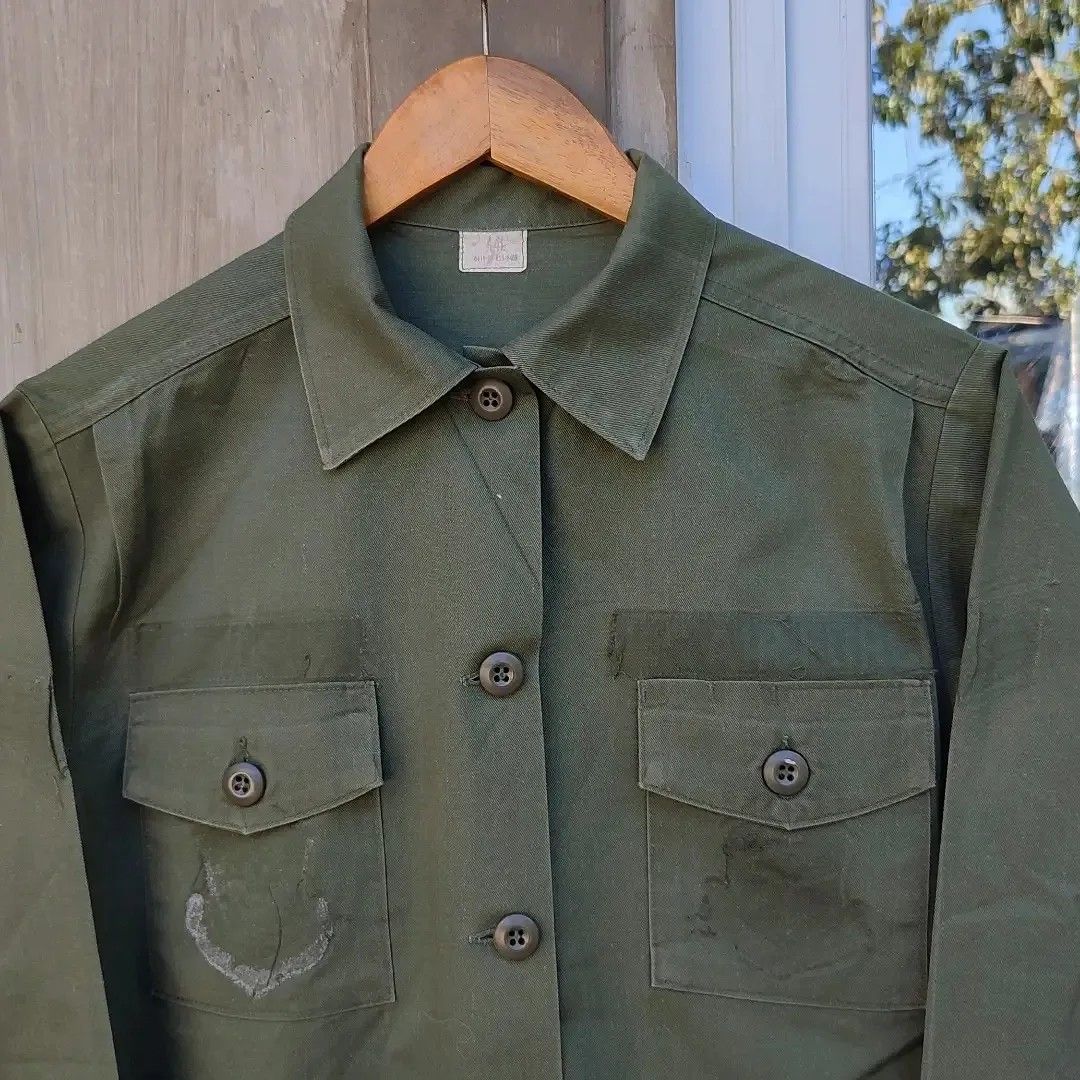 Vintage 70's US Army OG 107 Type 1 Utility Shirt., Women's Fashion ...