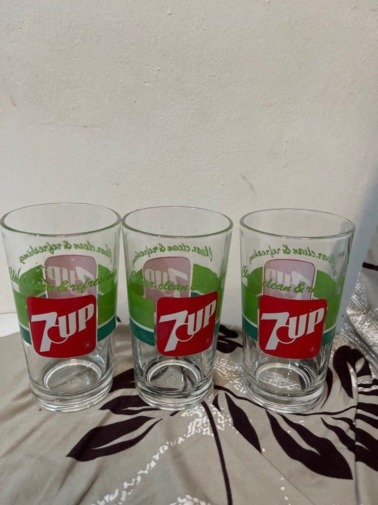 Vintage 7 up glasses, Hobbies & Toys, Memorabilia & Collectibles ...