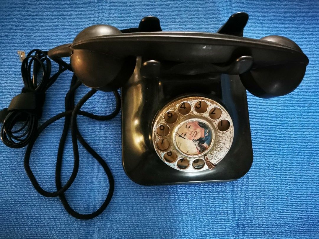 Vintage Bakelite Rotary Dial Telephone, Hobbies & Toys, Memorabilia ...