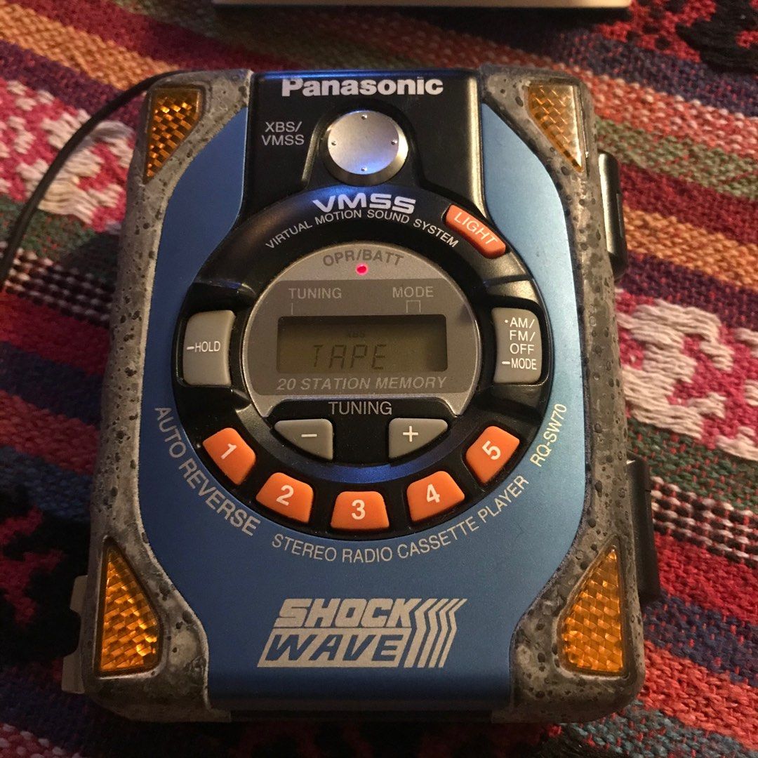 Vintage Panasonic Shockwave Cassette Player, Audio, Portable Music ...