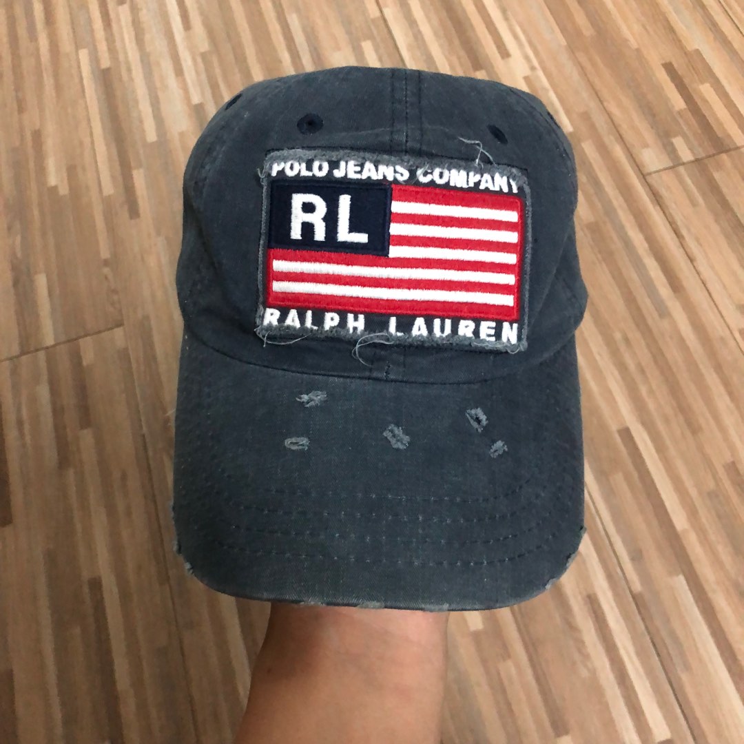 Vintage Polo Ralph Lauren RL Flag Adjustable Cap, Men's Fashion ...