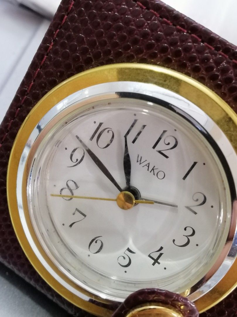 Vintage Wako travel alarm clock, Men's Fashion, Watches & Accessories ...