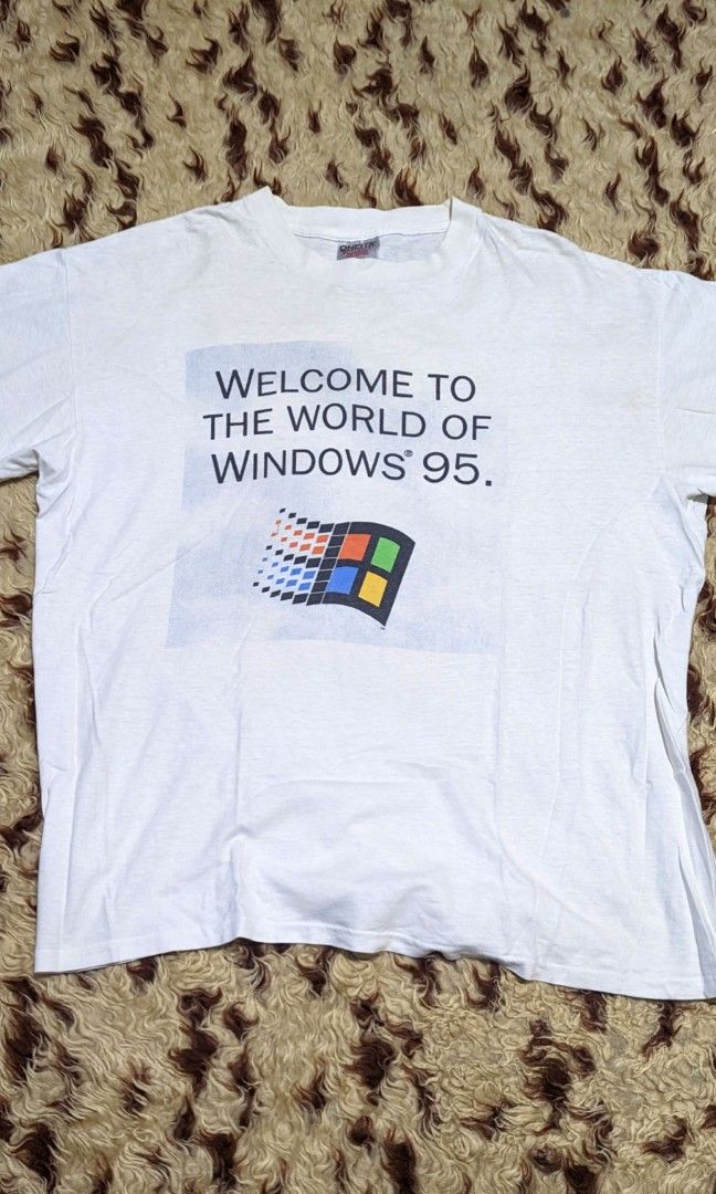 Vintage Windows 95 shirt, Men's Fashion, Tops & Sets, Tshirts & Polo ...