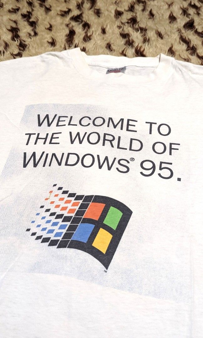 Vintage Windows 95 shirt, Men's Fashion, Tops & Sets, Tshirts & Polo ...