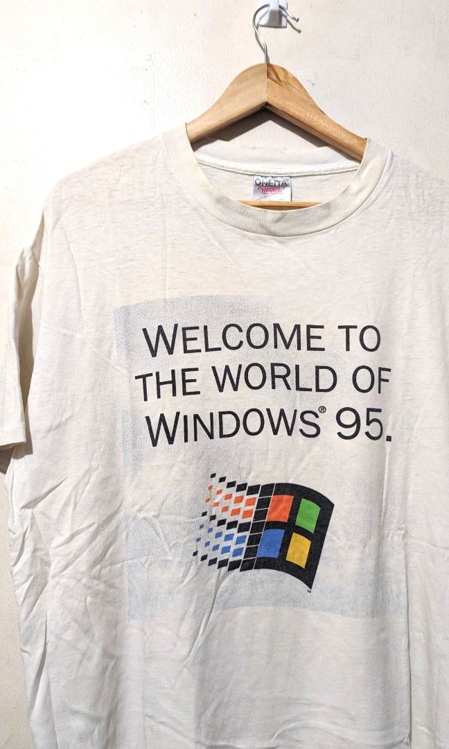 Vintage Windows 95 shirt, Men's Fashion, Tops & Sets, Tshirts & Polo ...
