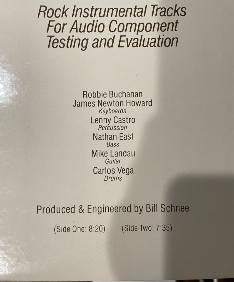 Vinyl / LP: Audiophile, Lab, Test tracks, rock - The Sheffield Track ...