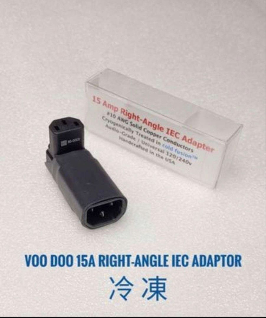 Voo Doo 15A right-angle IEC adapter, 音響器材, Soundbar、揚聲器、藍牙喇叭、耳擴 - Carousell