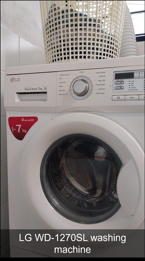 LG WD-1270SL washing machine, TV & Home Appliances, Washing Machines ...