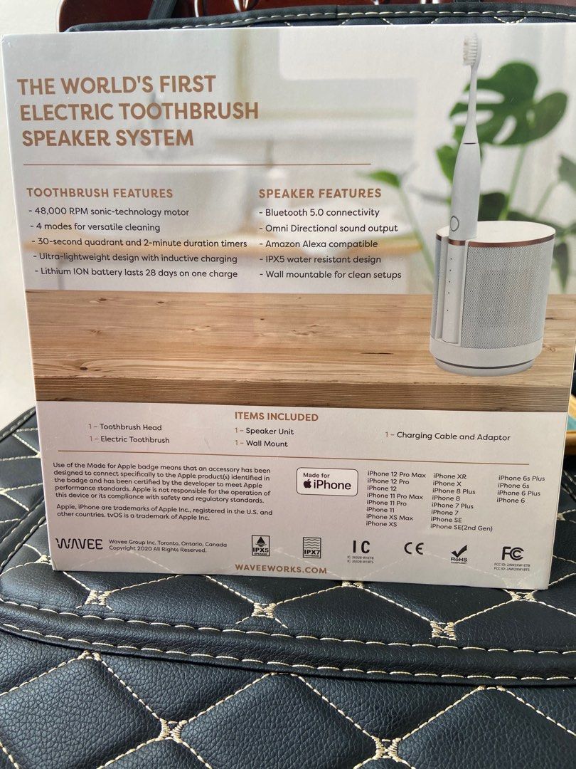 wavee toothbrush speaker system, Beauty & Personal Care, Oral Care on ...