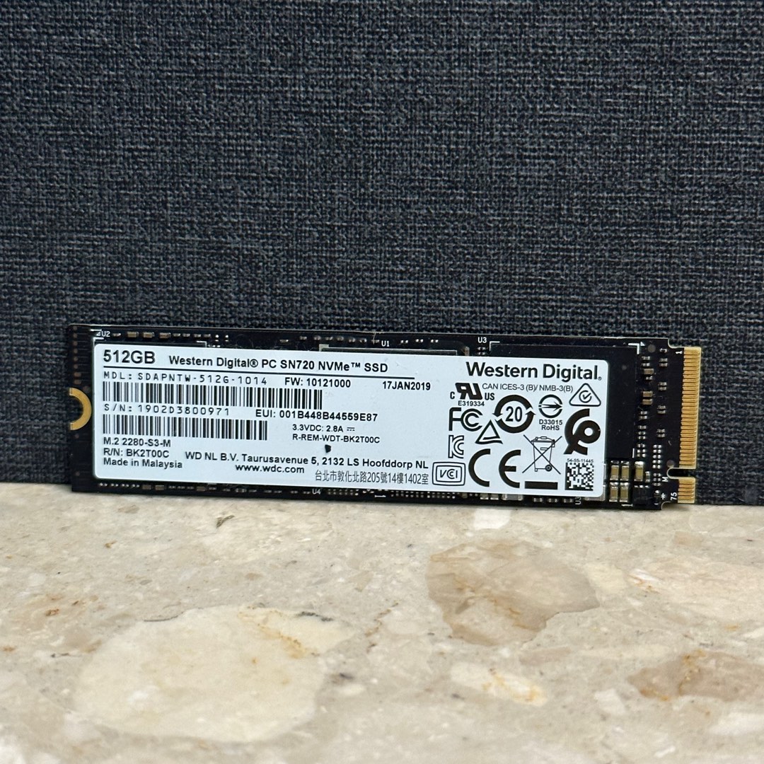 WD SN720 512GB NVMe Gen 3 SSD, Computers & Tech, Parts & Accessories ...