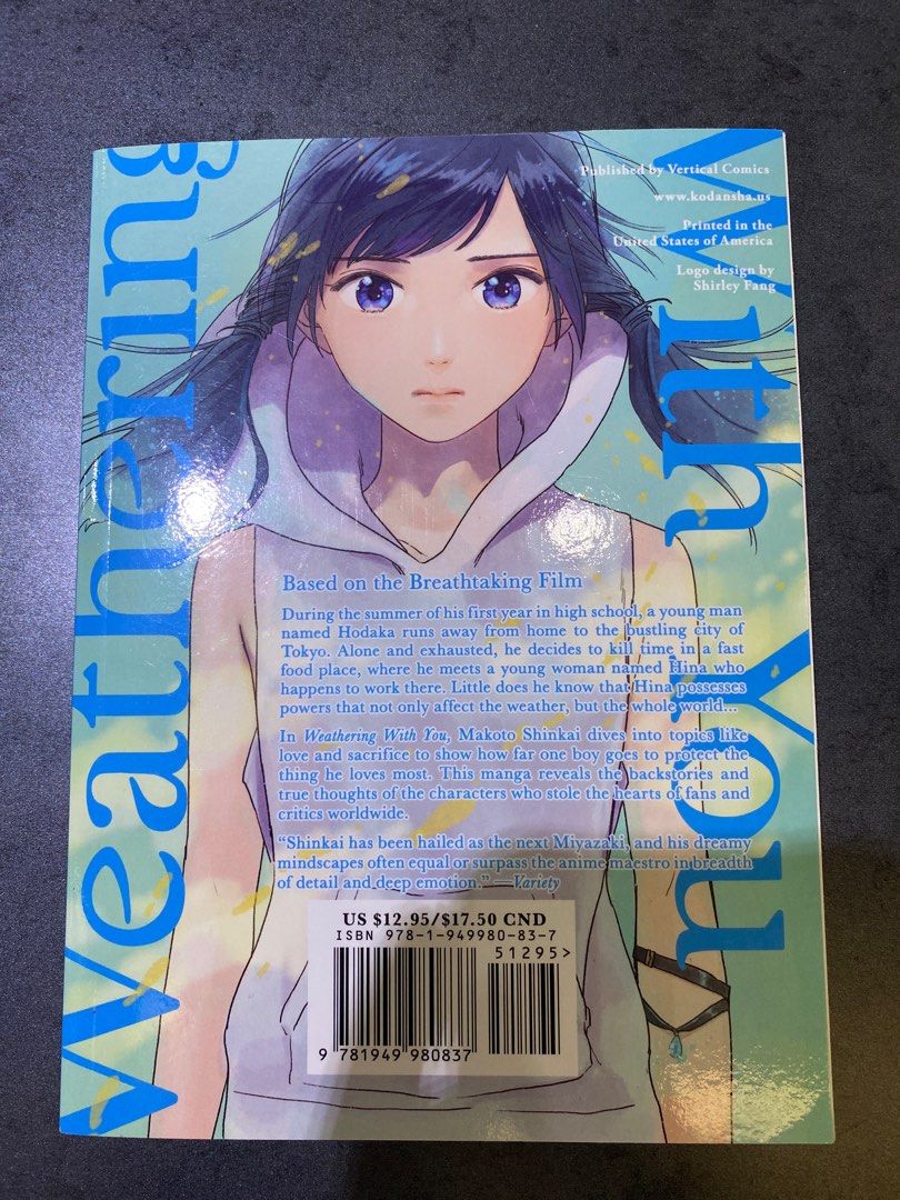 Weathering with you manga vol 1, Hobbies & Toys, Books & Magazines ...